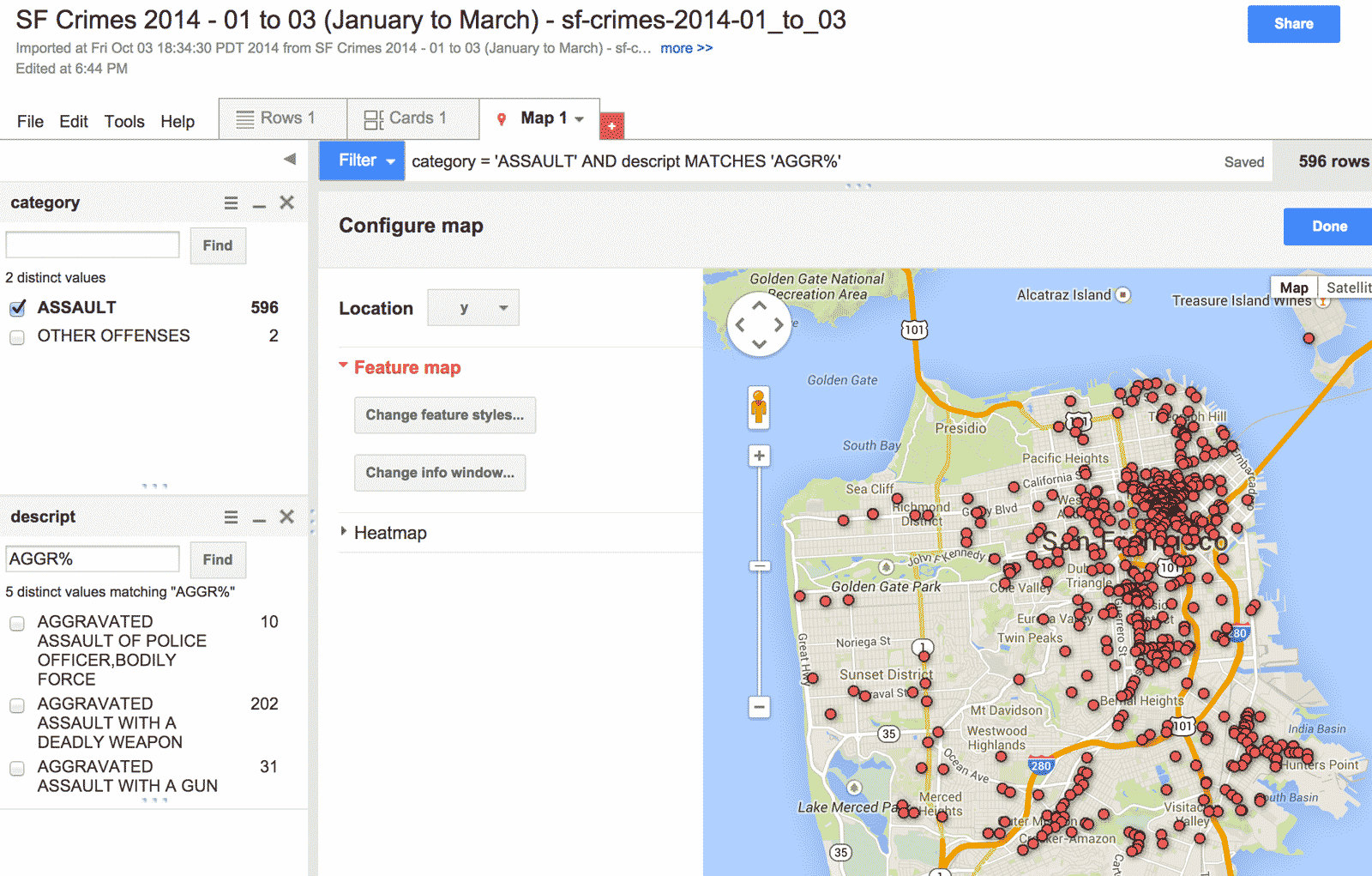Introduction To Data Mapping With Fusion Tables Public Affairs Data